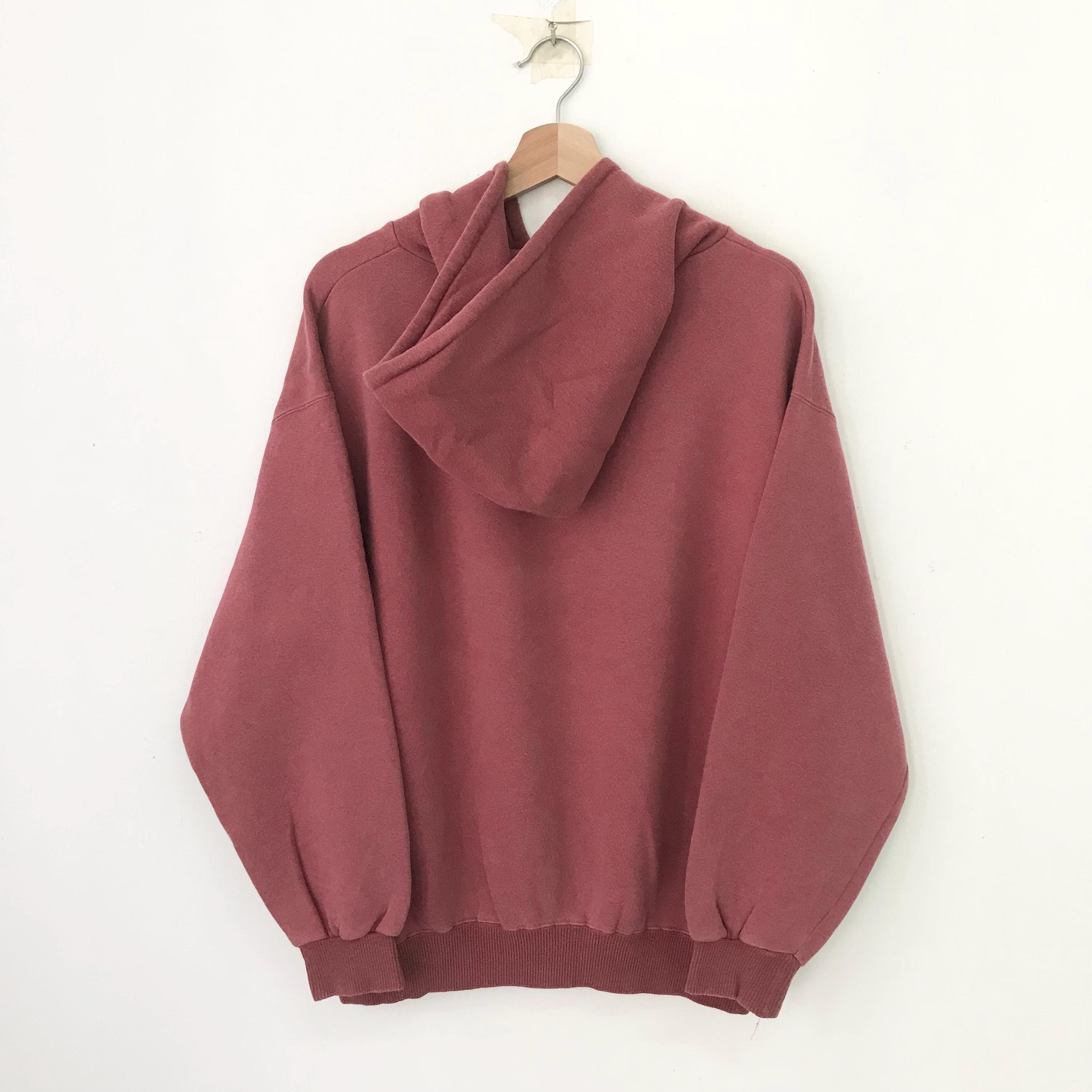 Vintage 90s North American Wolf Maroon Hoodie Large Wolves Howling ...