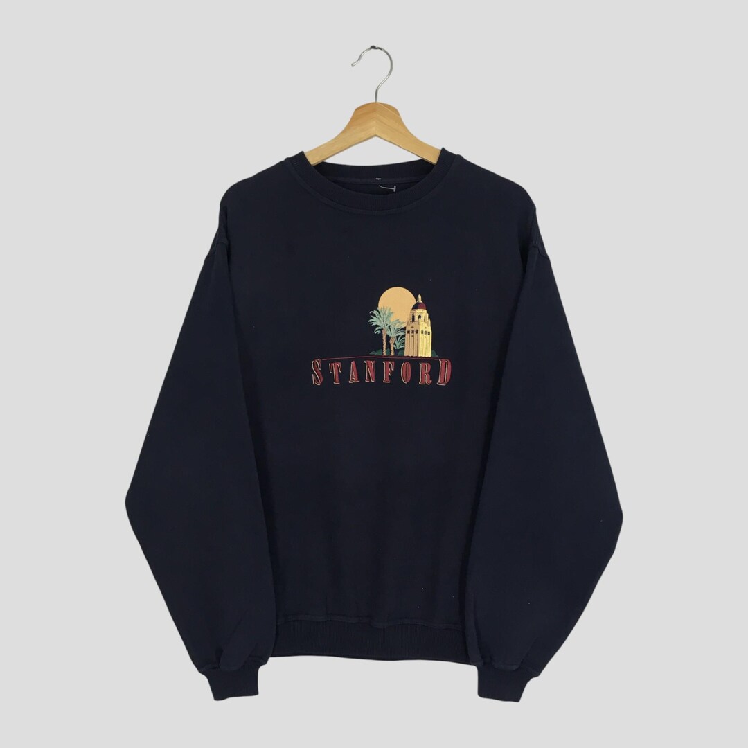 Vintage Stanford Navy Blue Sweatshirt Large Stanford City California ...