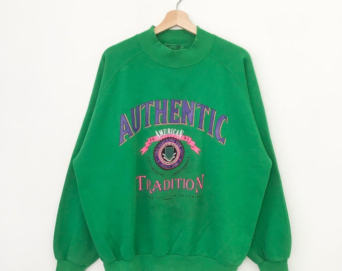 Vintage 90's I.O.U American Green Sweatshirt Xlarge IOU Authentic ...