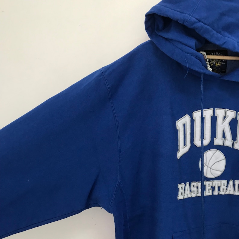 Vintage Duke University Blue Sweater Xlarge Duke Basketball Ncaa Spell ...
