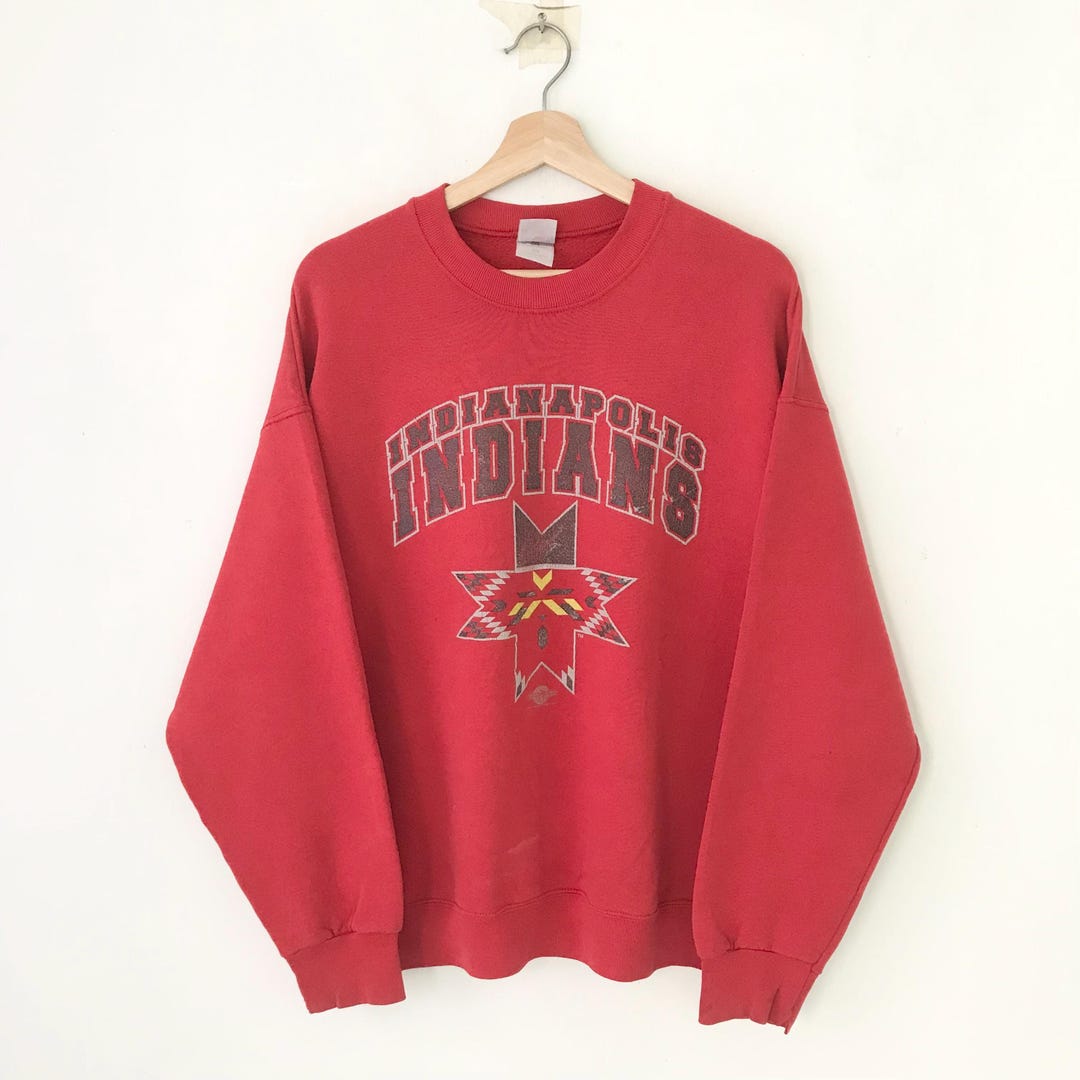 Vintage 90s Indianapolis Indians Red Sweatshirts Xlarge Indianapolis ...