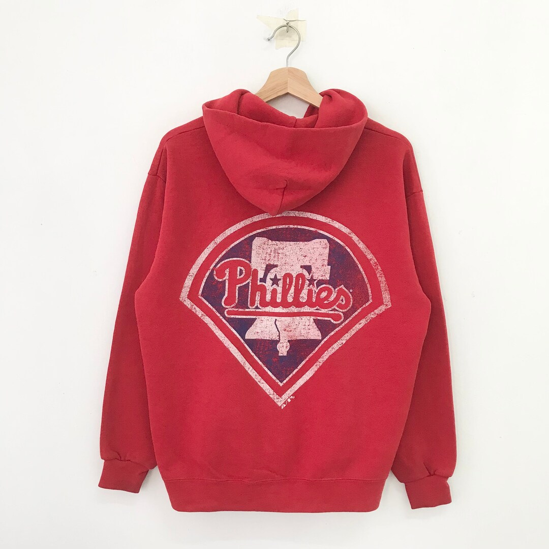Vintage Philadelphia Phillies Red Sweater Medium Phillies Spell Out ...