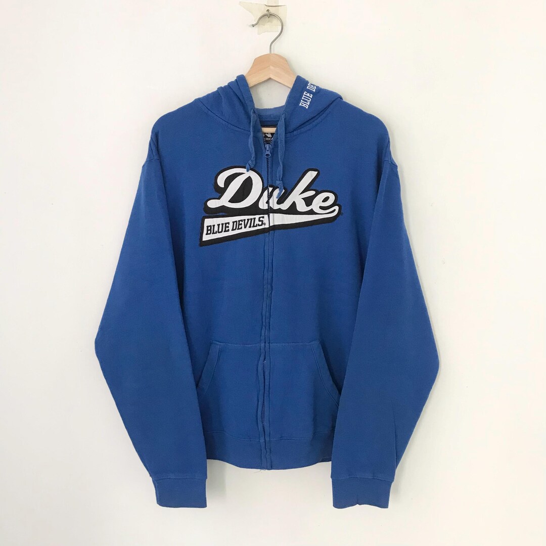 Vintage Duke University Blue Sweater Xlarge Duke Blue Devils Spell Out ...