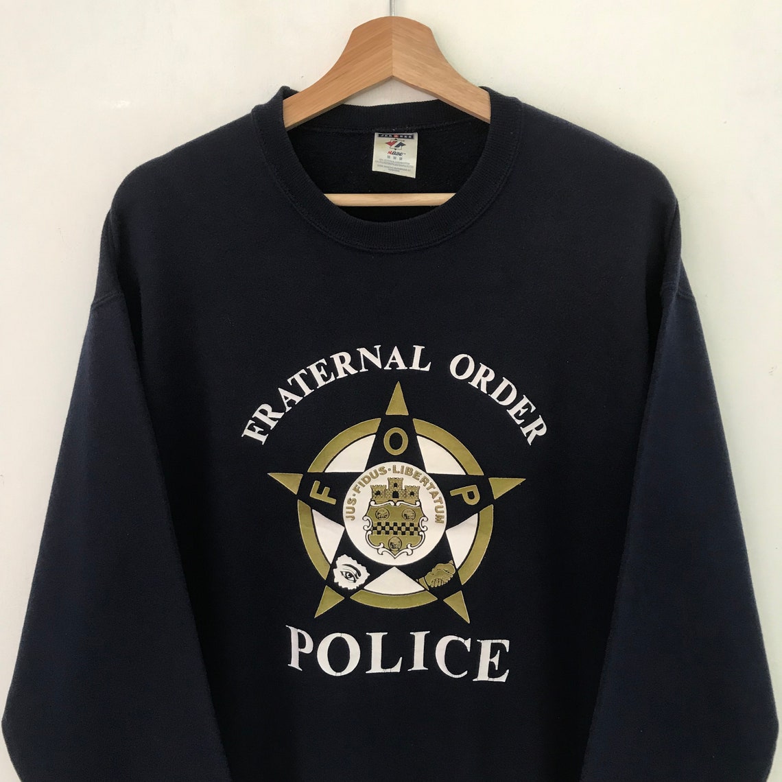 Vintage the Fraternal Order of Police Blue Sweatshirt Medium Fraternal ...