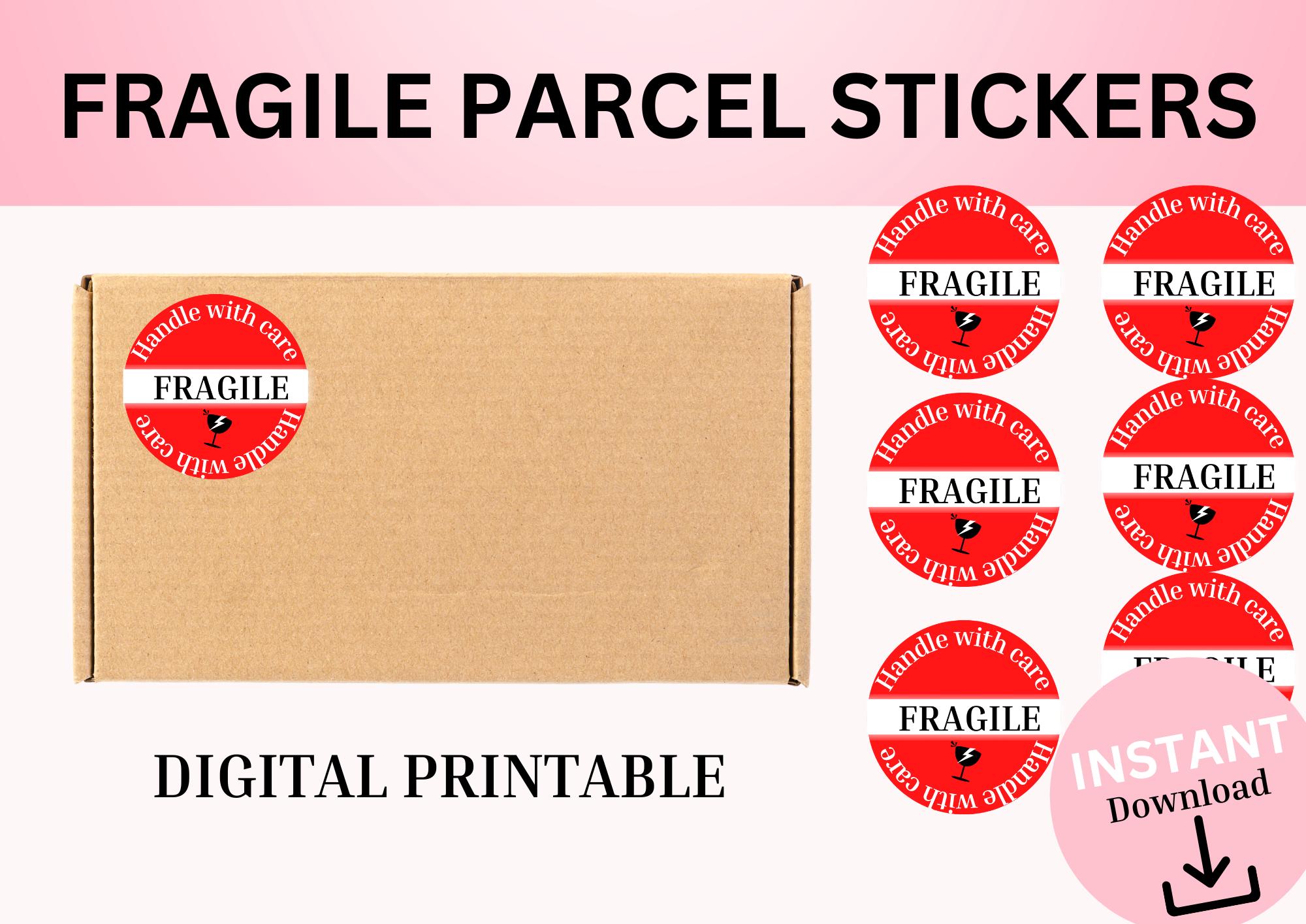 Fragile PDF, Fragile Mail Packaging Stickers, Fragile Sticker, Fragile ...