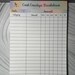 Cash Envelope Breakdown Notepad| Bank Teller Slip Notepad - Etsy