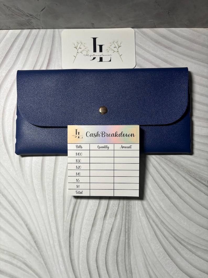 Cash Envelope Breakdown Notepad| Bank Teller Slip Notepad - Etsy