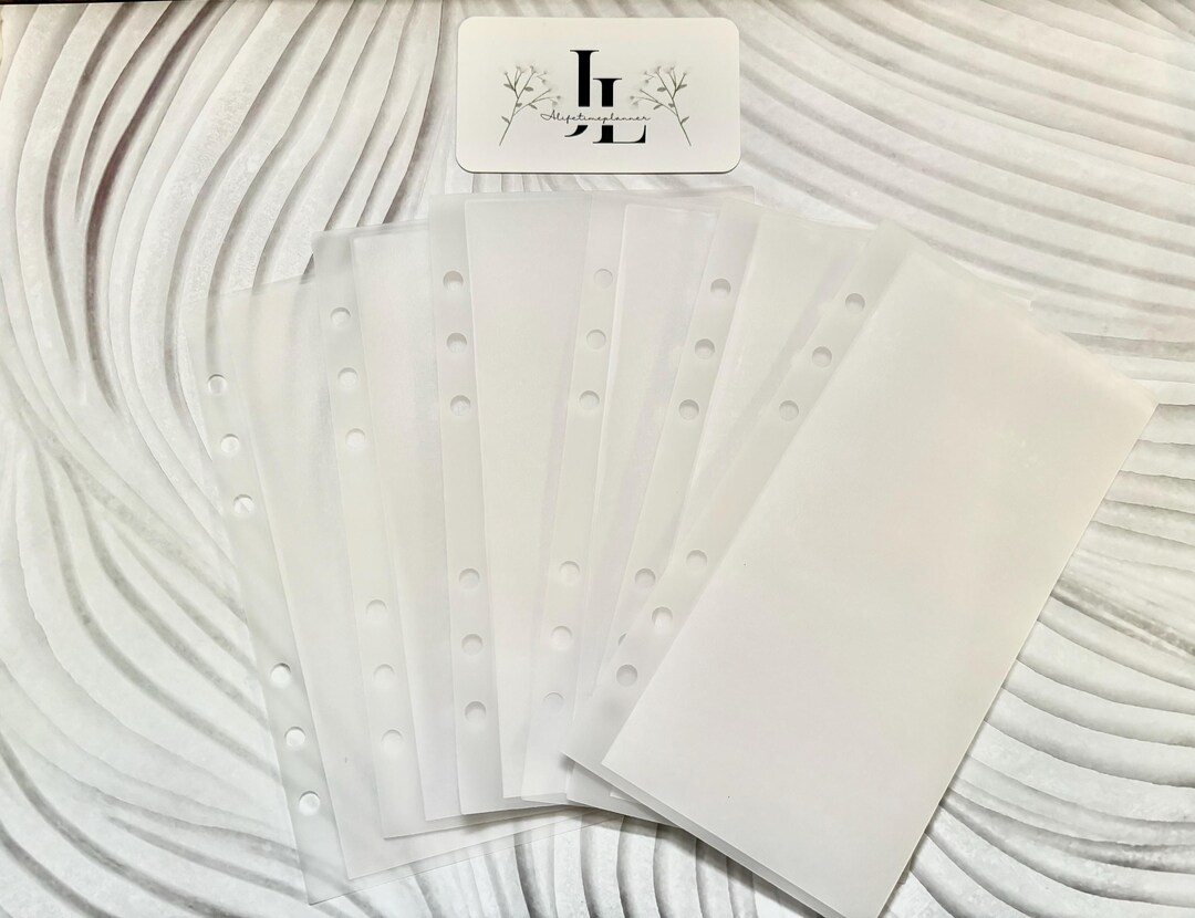 Matte Plain Cash Envelopes| Clear PVC Envelopes| Set of 6| Individuals ...