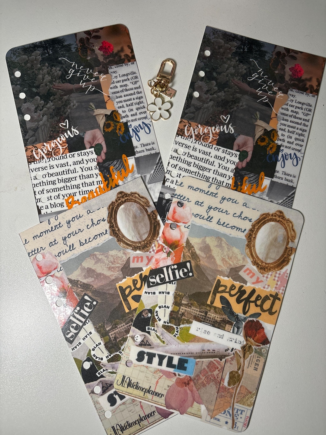 Aesthetic Collage A6 Dashboard|glossy Finish Dashboards| A6 Planner ...