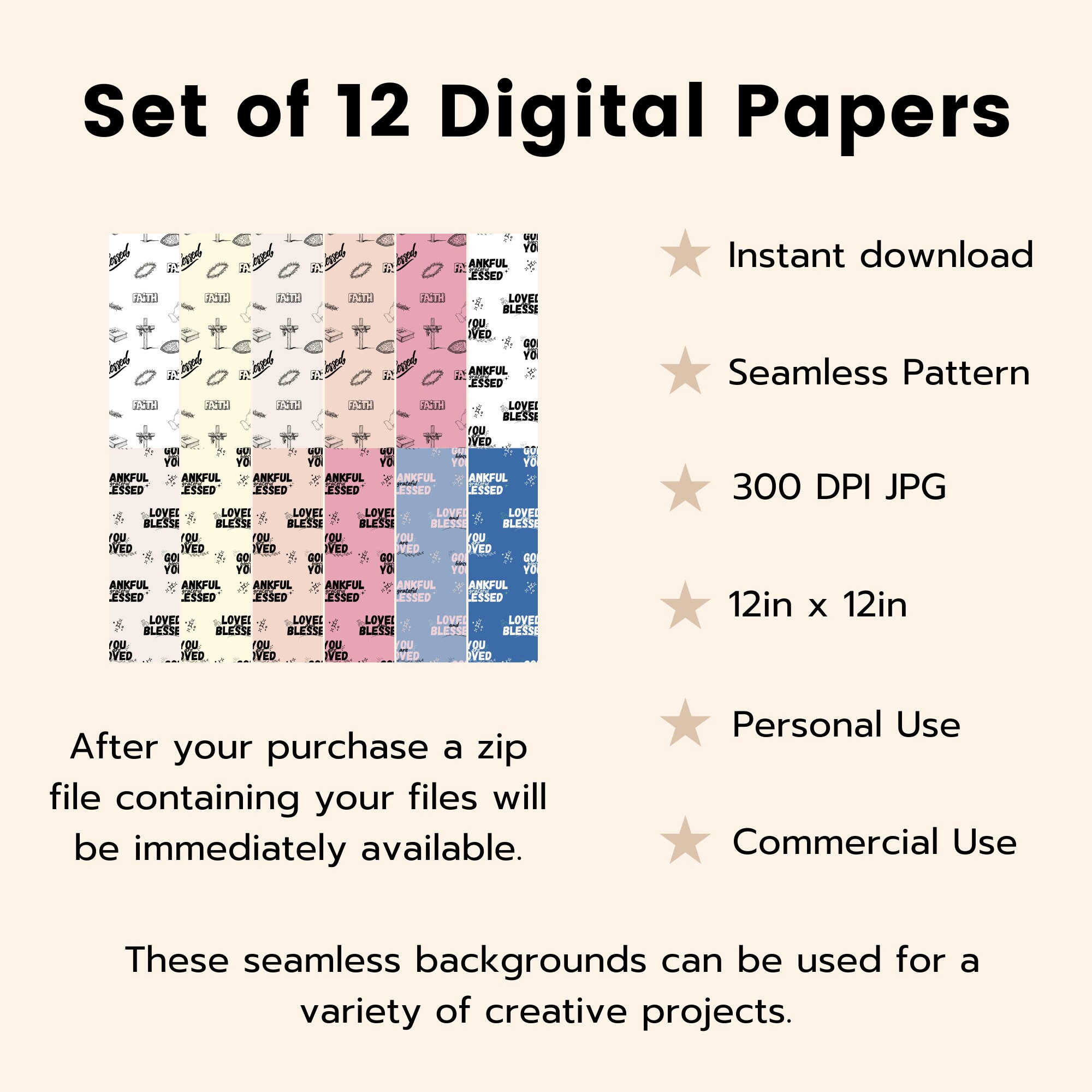 Christian Bible Digital Paper Bible Background Seamless Digital Paper ...