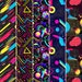 Neon Digital Paper 80s Background Seamless Digital Paper Grad Scrapbook ...