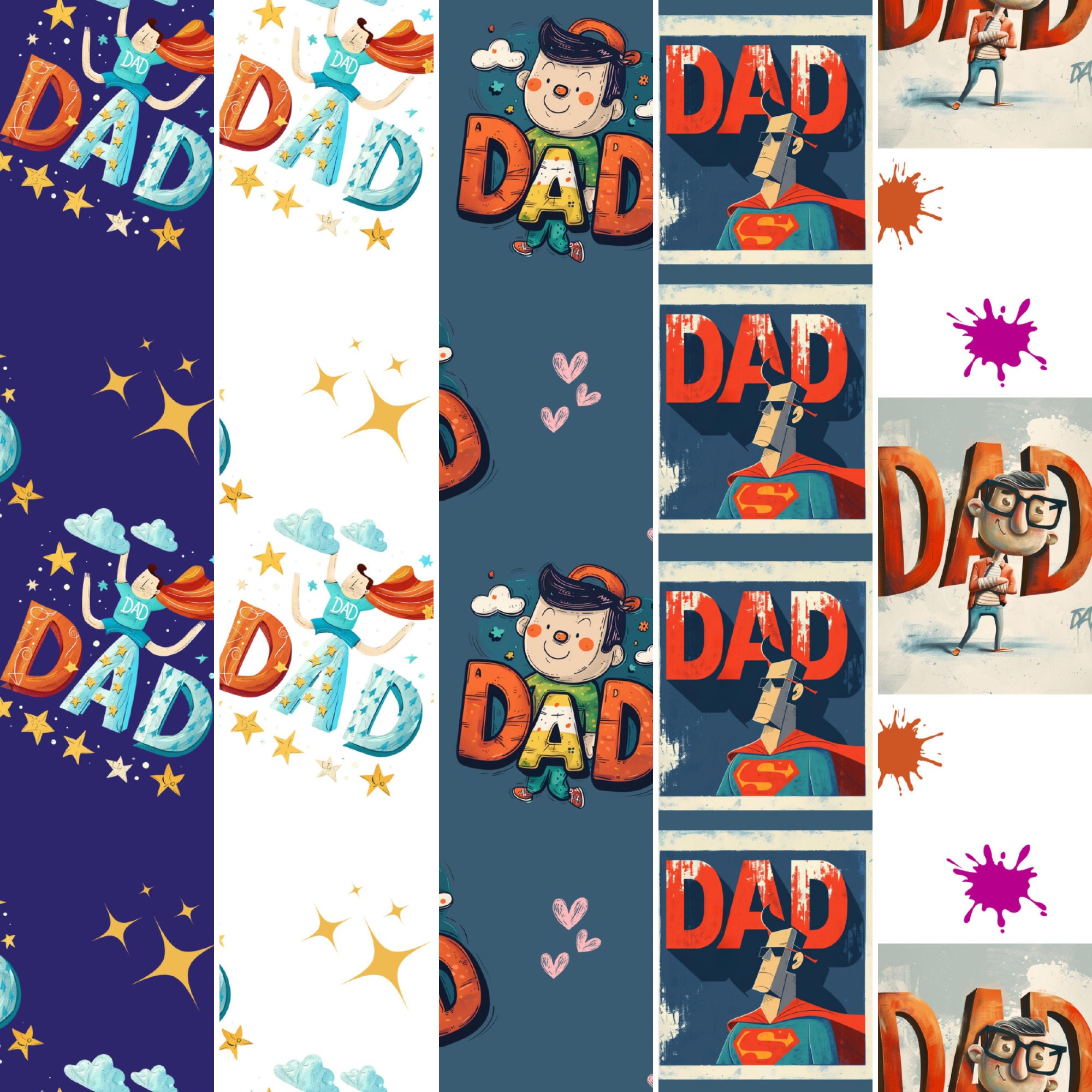Fathers Day Digital Paper Fathers Day Background Seamless Digital Paper ...