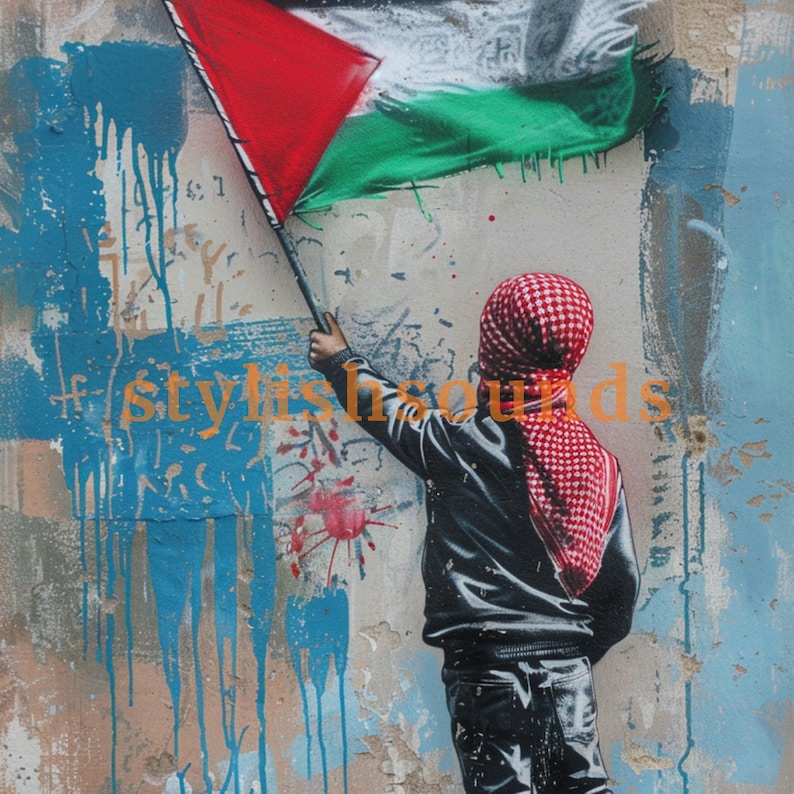 Palestine Printable Wall Art, Watercolour Style, Free Palestine Print ...