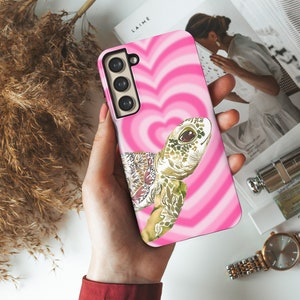 Customize Color Cartoon Art Turtles Phone Case for iPhone 11 12 13 14 ...