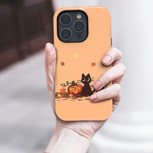 The Spirit Guarding the Pumpkin Protective Phone Case iPhone 14 13 12 ...