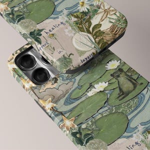 Vintage Frog Pond Collage Magsafe Phone Case iPhone 15 14 13 12 11 X XR ...