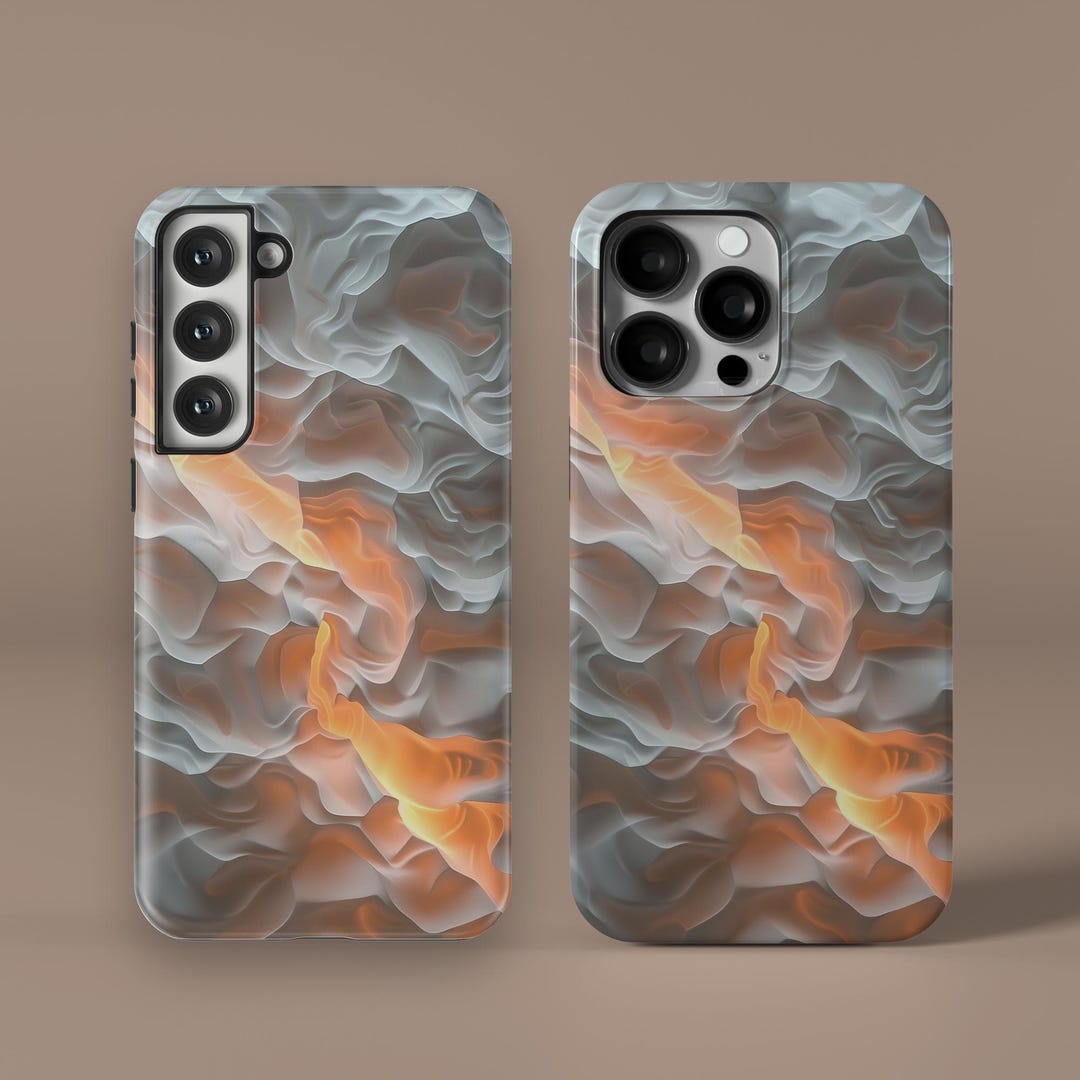 Abstract Relief Illusion Glow Magsafe Phone Case for iPhone 15 14 13 12 ...