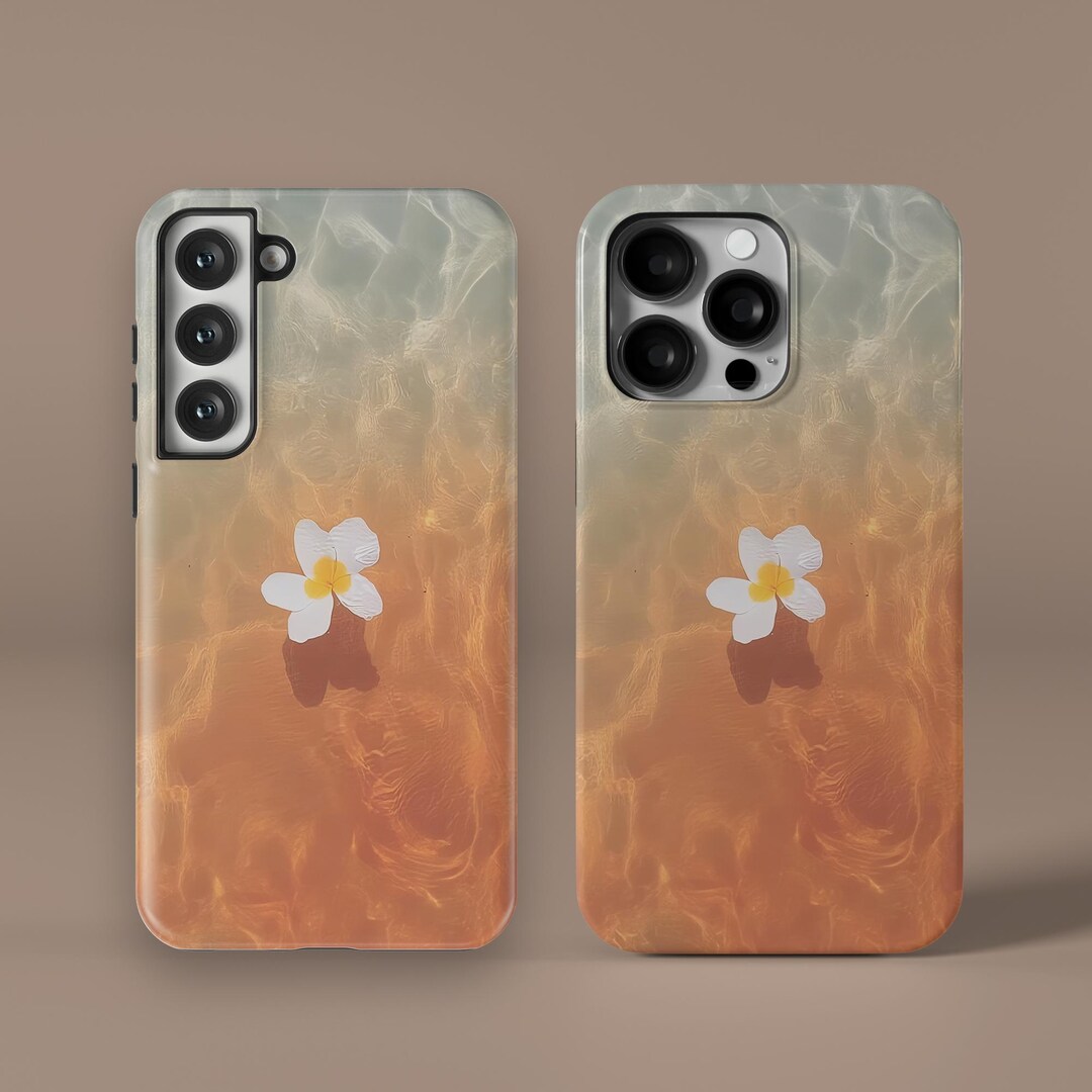 Heal Spring Water Ripples Magsafe Phone Case, Orange Jelly Floral ...