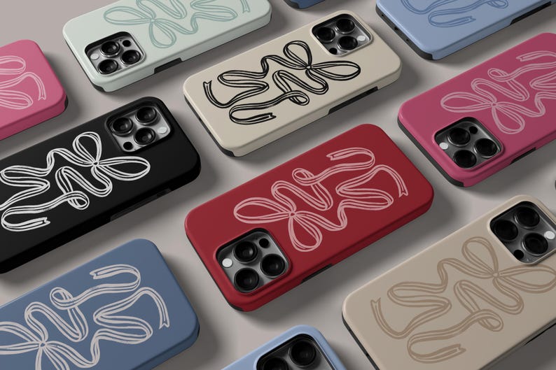Customized Colors Butterfly Festival Ribbon Design Magsafe Phone Case ...