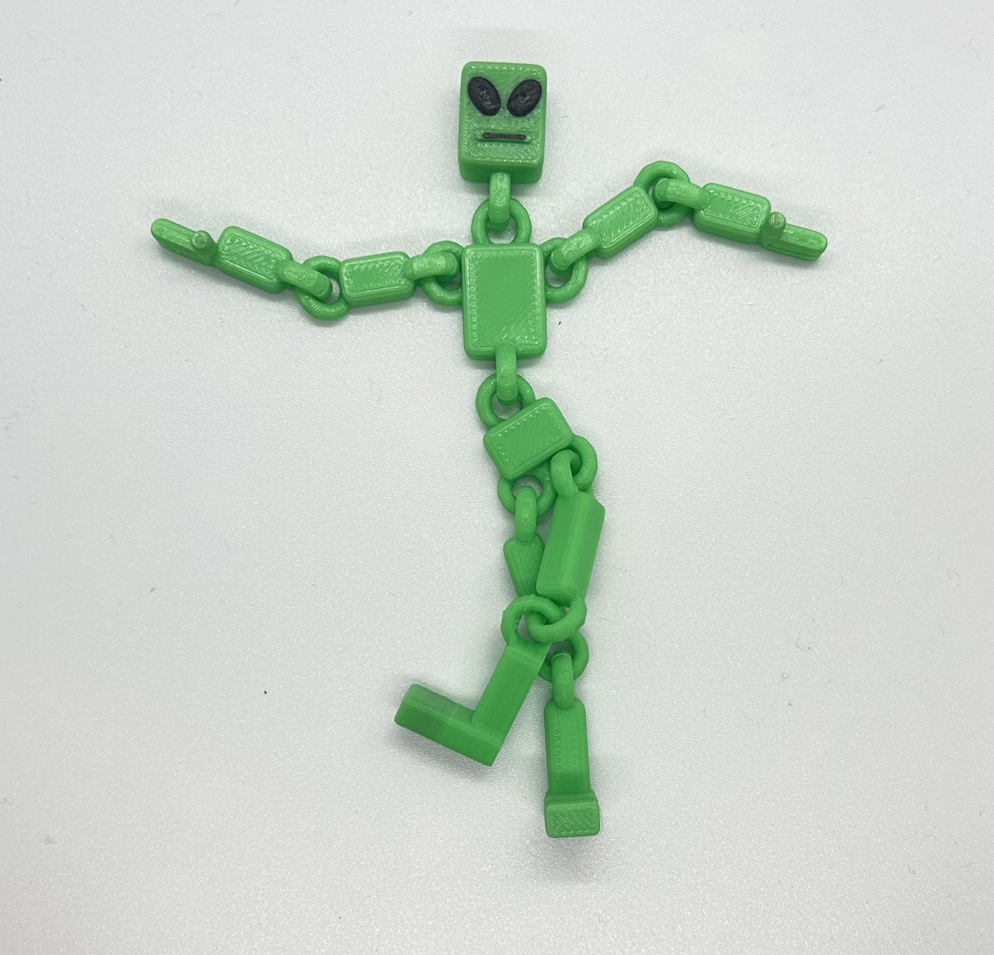 3D Printed Articulated Alien Fidget Toy Ragdoll Sensory Gift for Kids ...