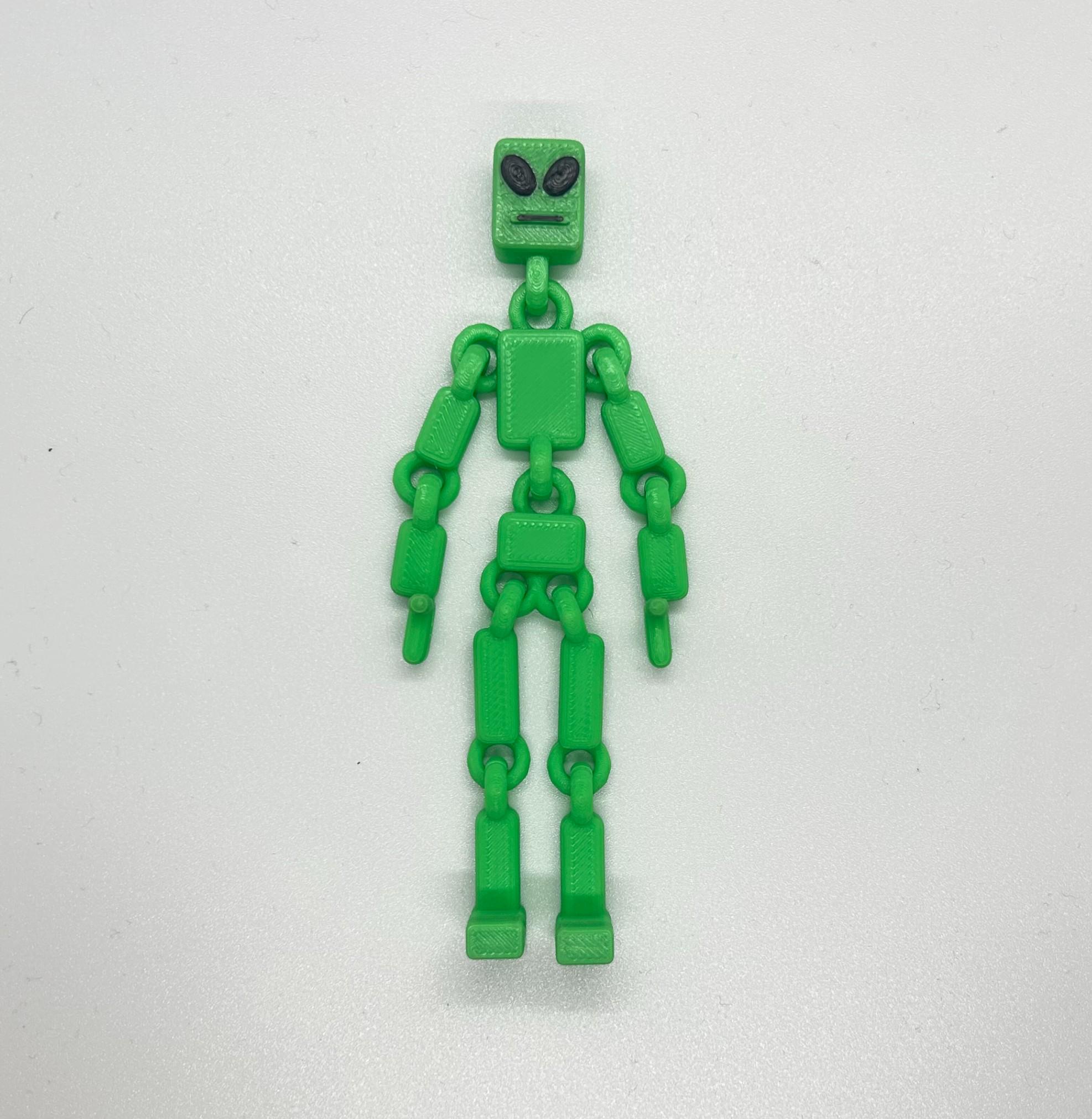 3D Printed Articulated Alien Fidget Toy Ragdoll Sensory Gift for Kids ...