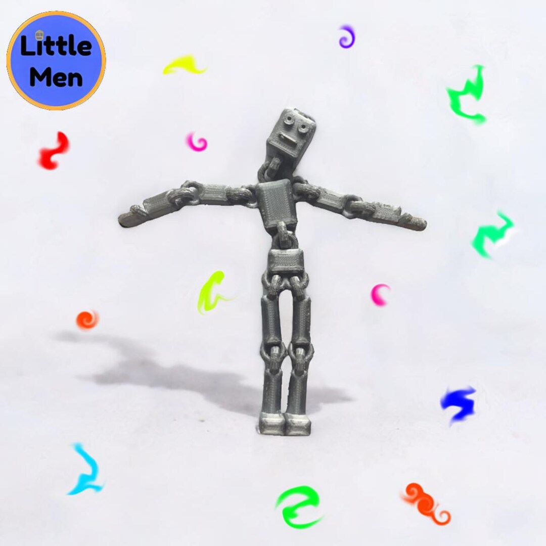 3d Printed Articulated Fidget Ragdoll Toy Robot - Etsy