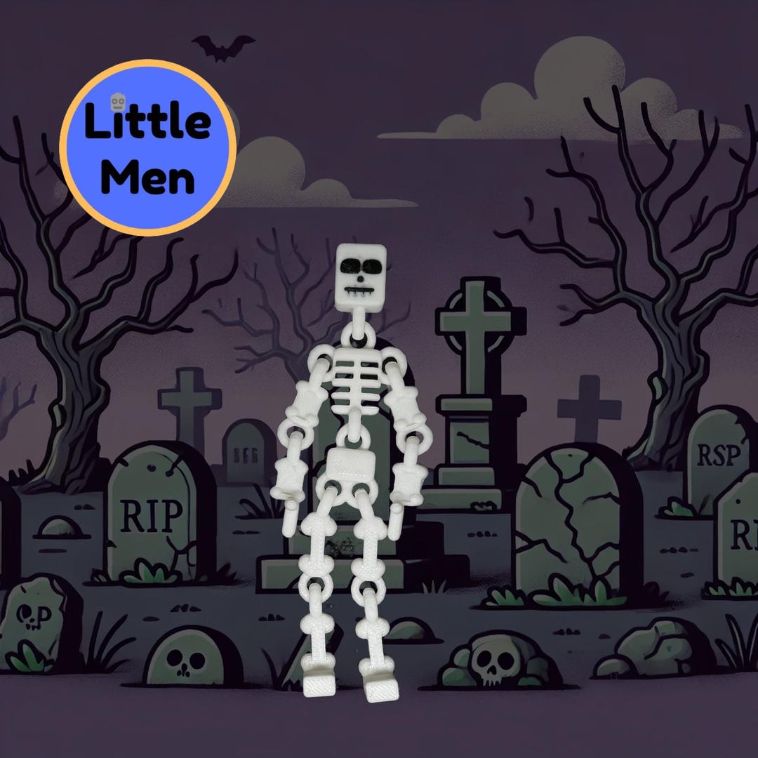 Articulated Skeleton 3D Printed Ragdoll Flexi Toy for ADHD, Stress ...