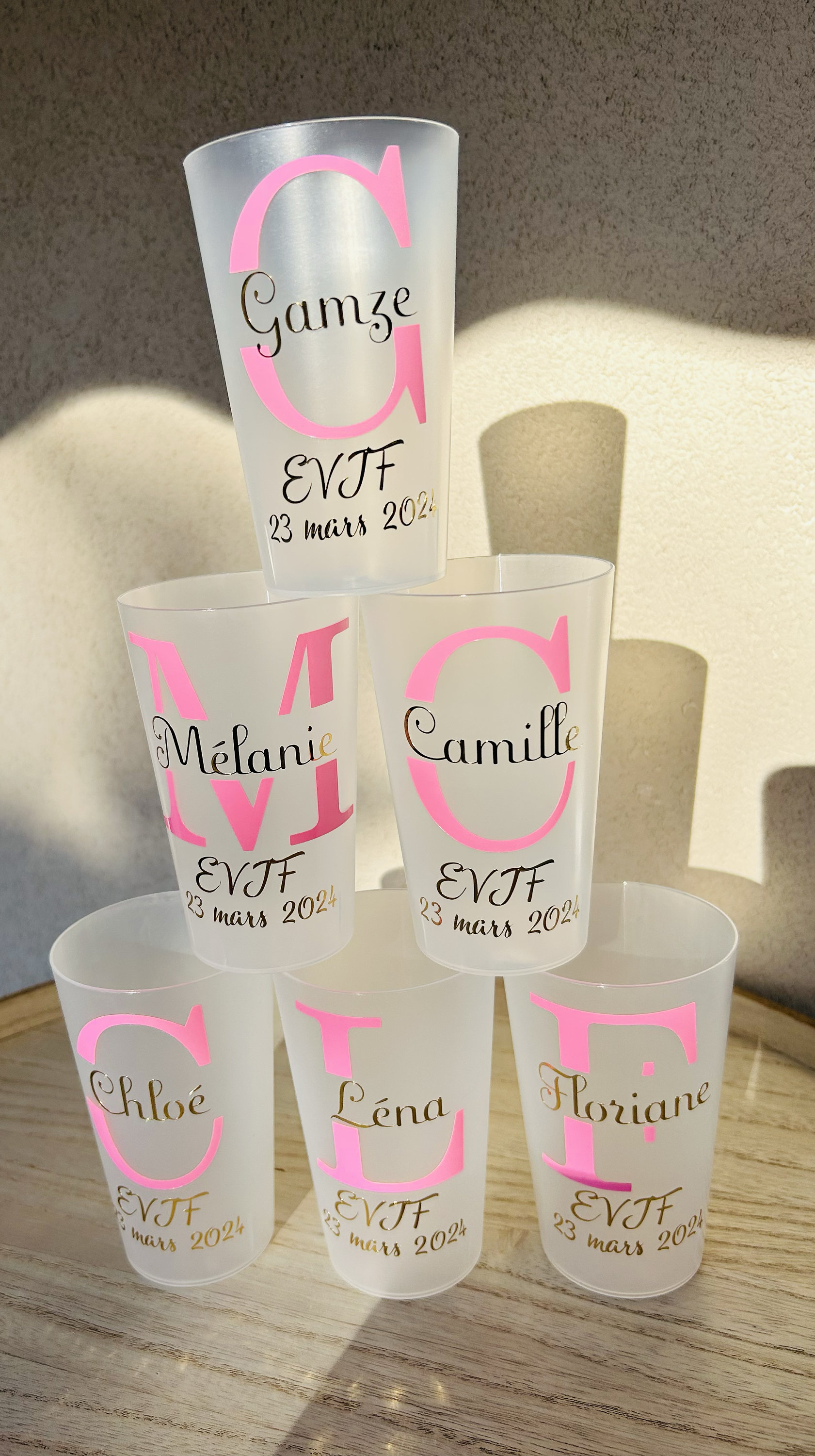 Personalized EVJF Cup, Birthday, Baptism, Personalized Wedding Glass ...