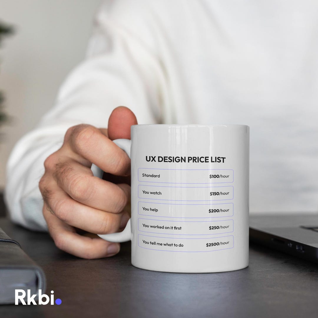 Christmas Gift UX Design Price List" Coffee Mug | Essential Gift for ...