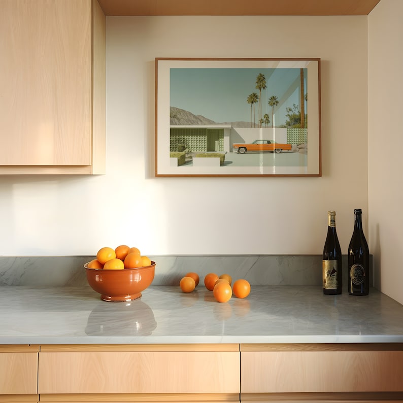 Arte de parede imprimível de Palm Springs, impressão de arquitetura ...