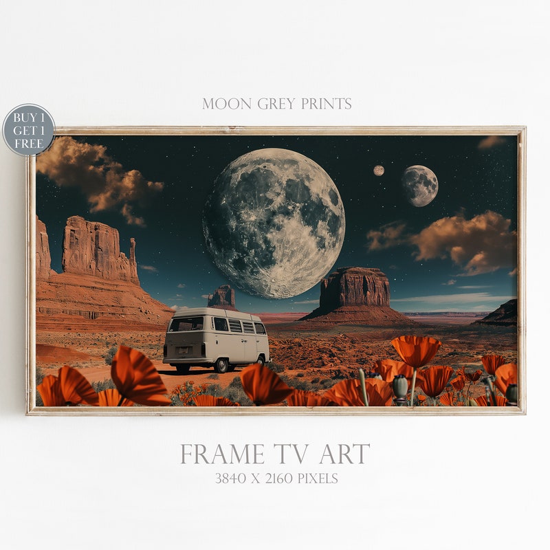 Surreal Moon Art - Etsy