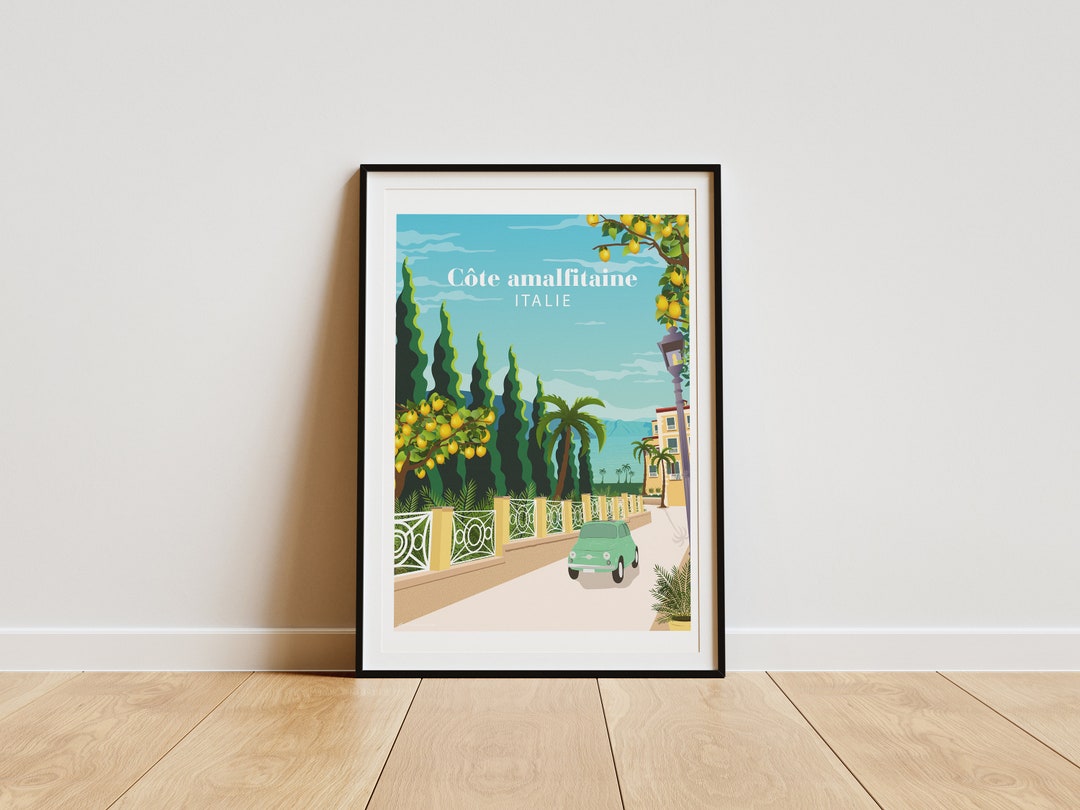 Amalfi Coast Poster - 30x40cm - ITALY Poster - Etsy