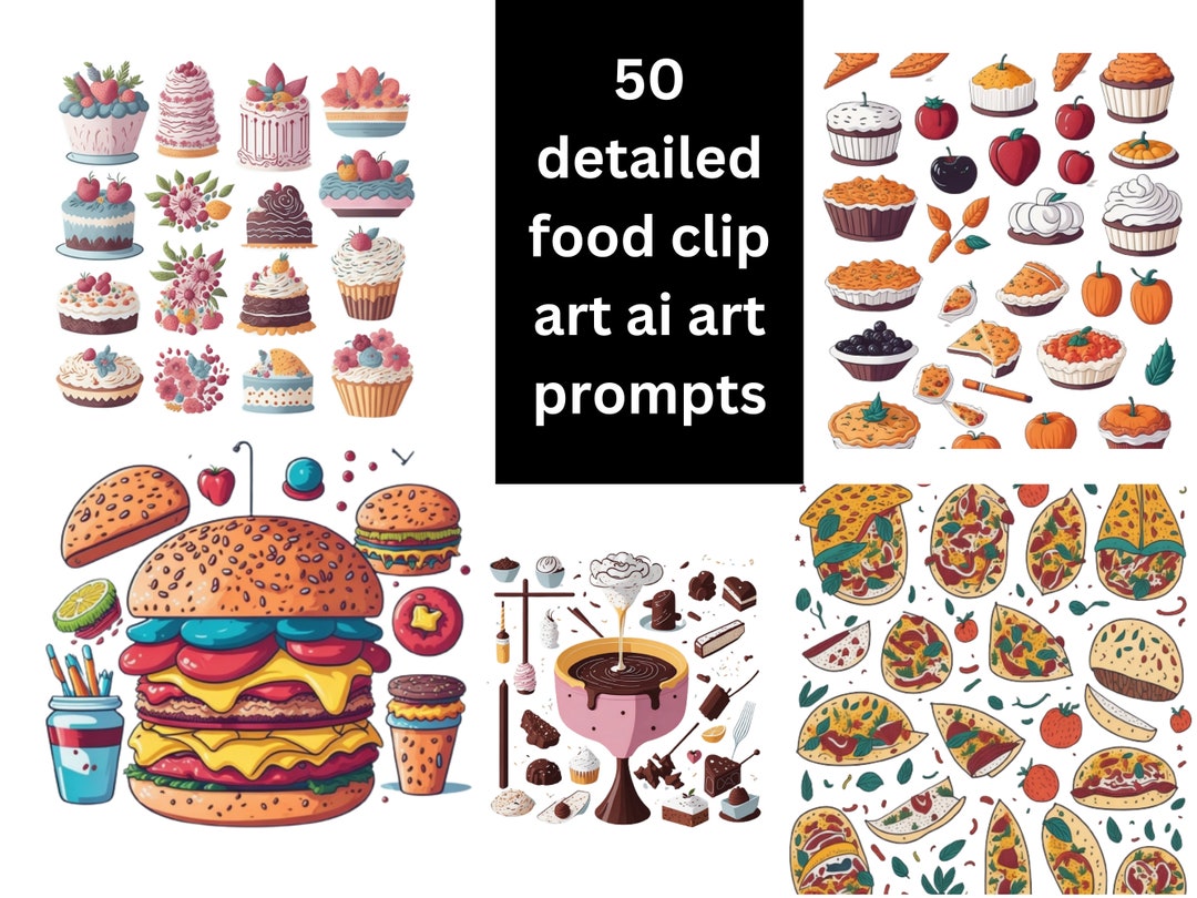 Inspiring Food Clip Art AI Prompts - Get Creative in the Culinary World ...