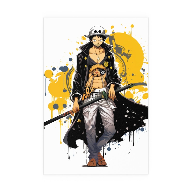 Trafalgar Law One Piece Anime Poster, Anime Gift, Anime Wall Art, Anime ...