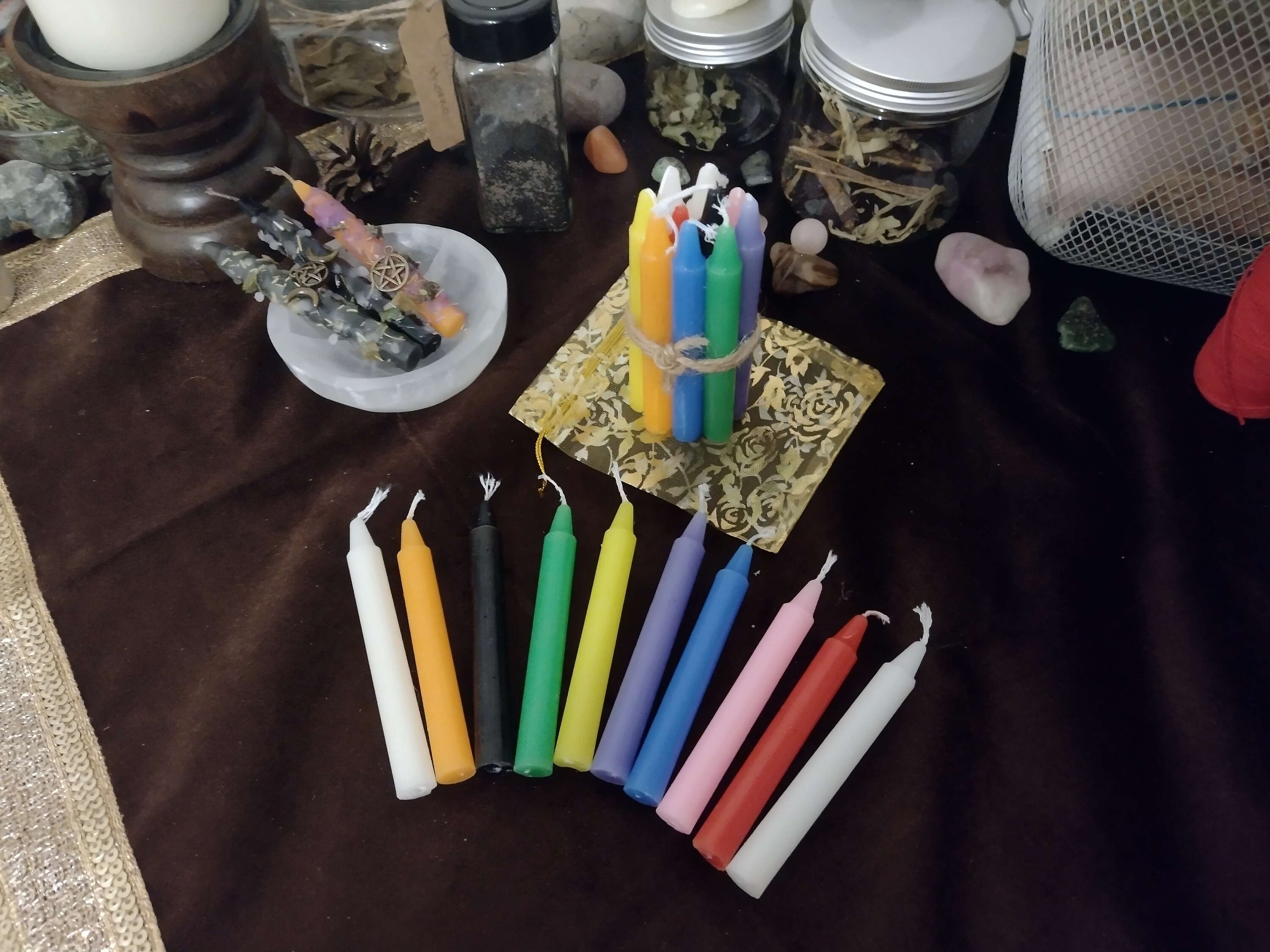 10 Colour Spell Chime Ritual Witch Candles Sets - Etsy