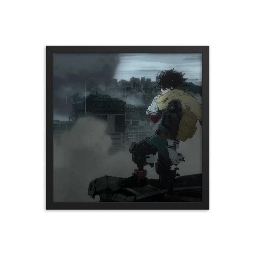 My Hero Academia Deku Framed Poster - Etsy