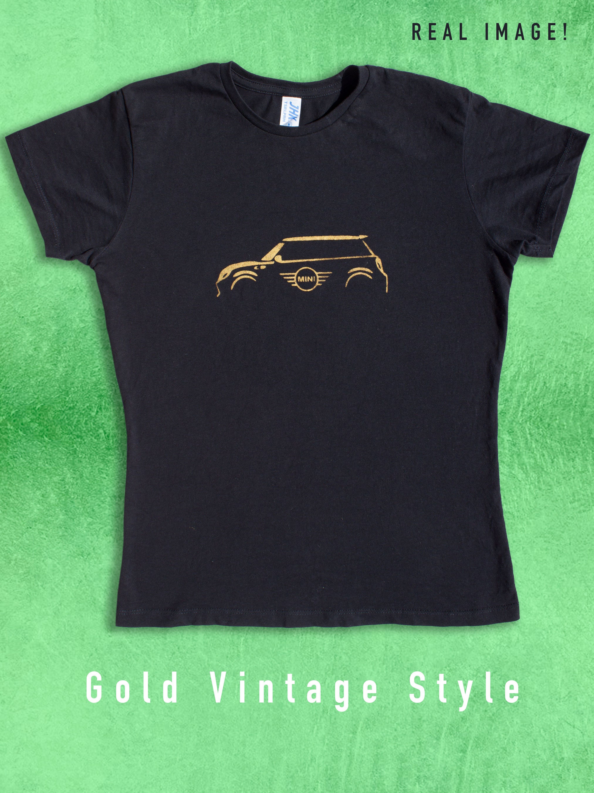 Mini Cooper Shirt Silhouette, Shirt Short-sleeve, Women Car Gift ...