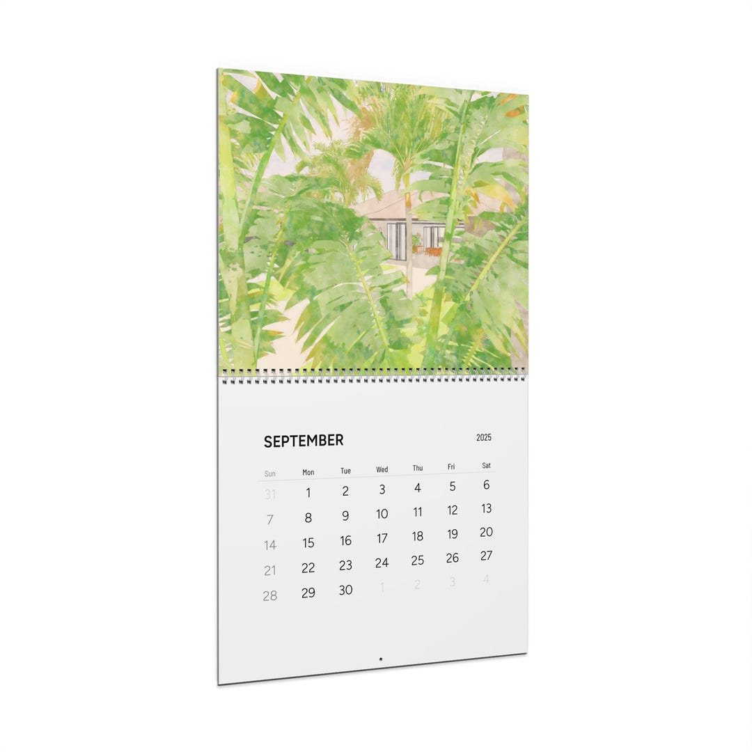 Tropical Themed Wall Calendars 2025 - Etsy