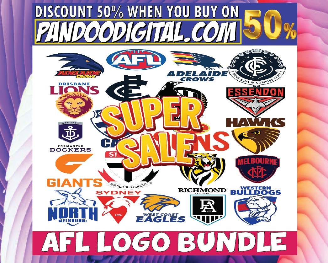 AFL Teams Bundle Svg Afl Logo Svg Football Svg AFL Bundle - Etsy