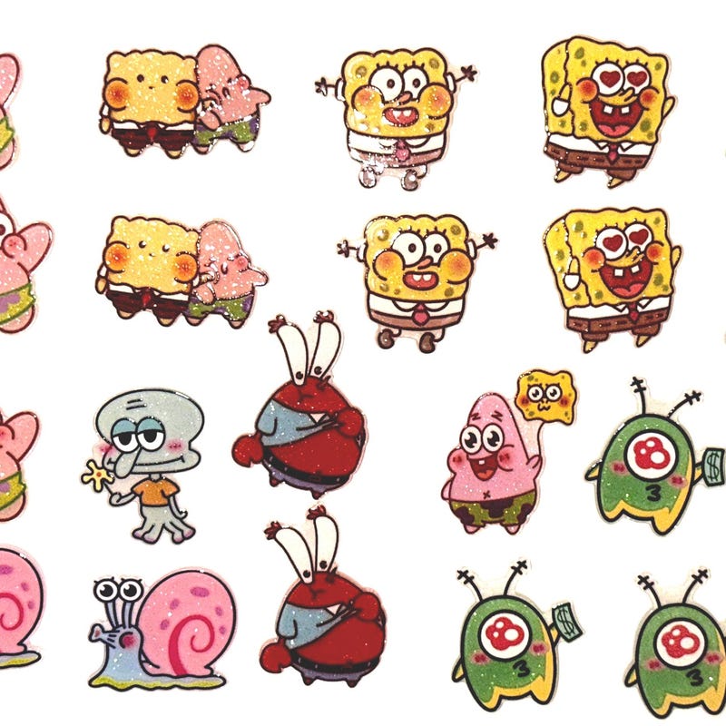 Spongebob Keychain - Etsy