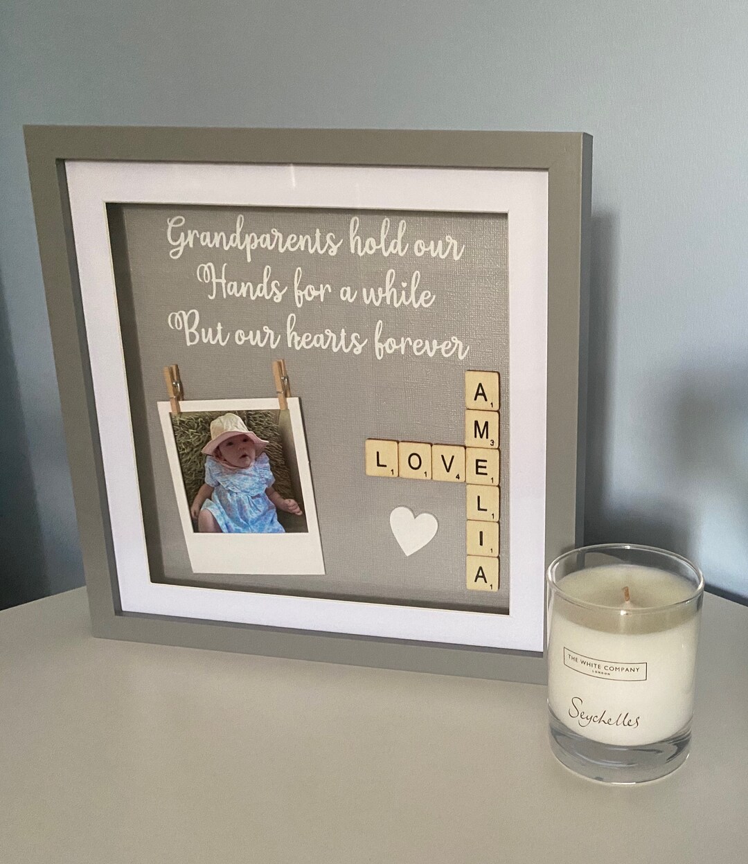 Personalised Grandparents Box Frame, Keepsake Frame, Gift From ...