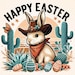 Cowboy Easter Bunny PNG: Western Desert Clip Art (digital Download) - Etsy