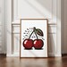 Pop Art Cherry Poster, Cherries Print, Trendy Printable Wall Art, Retro ...
