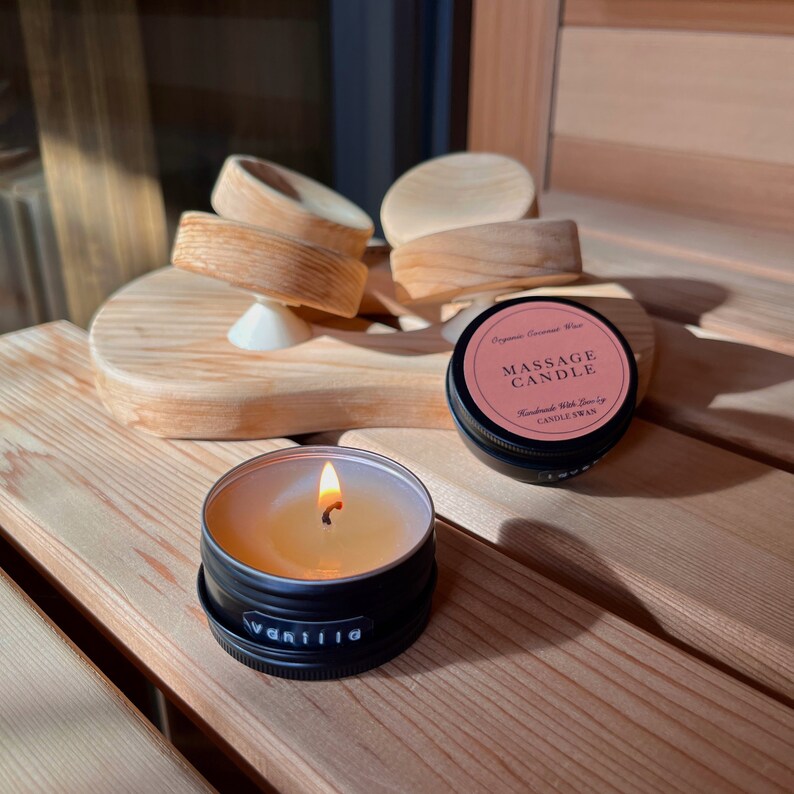 Body Oil Candle, Handpoured in the Netherlands, Aromatherapy, Wax Play ...