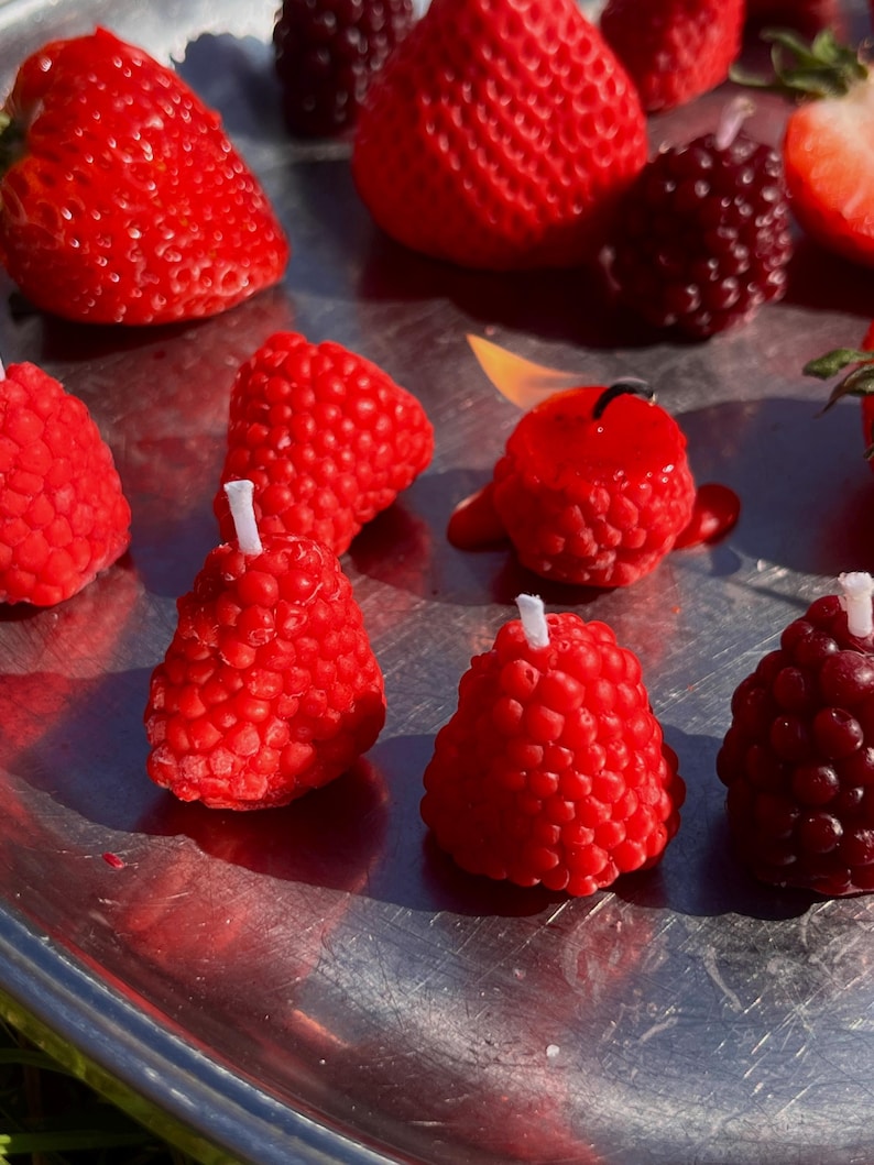 Strawberry Candles, Berry Candles, Party Cake Candles, Mixed Berry ...