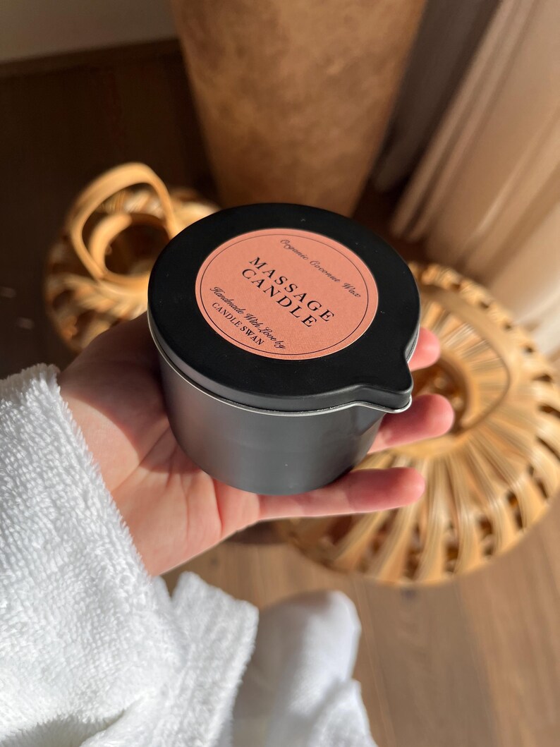 Body Oil Candle, Handpoured in the Netherlands, Aromatherapy, Wax Play ...