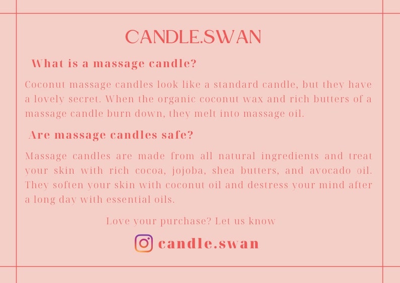 Massage Candle, Massage Oil, Cozy Home - Etsy