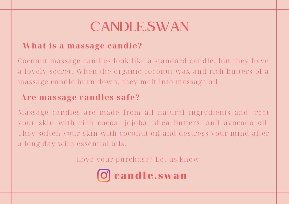 Body Oil Candle, Handpoured in the Netherlands, Aromatherapy, Wax Play ...
