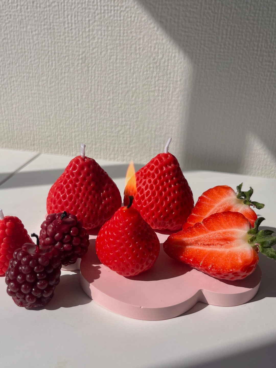 Strawberry Candles, Berry Candles, Party Cake Candles, Mixed Berry ...