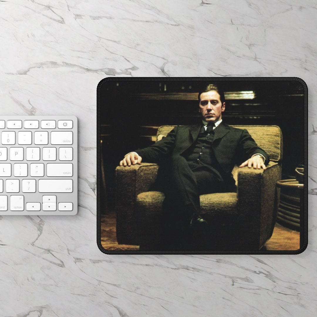 The Godfather Michael Corleone Sitting in Chair Gaming Mouse Pad, Gift ...